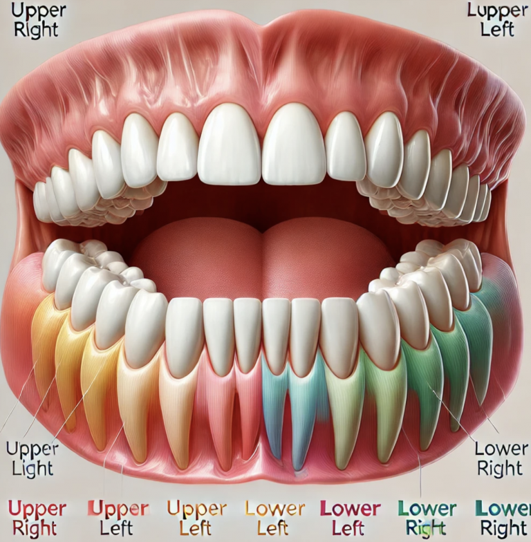 Qué son los cuadrantes dentales y cómo se estructuran en la boca